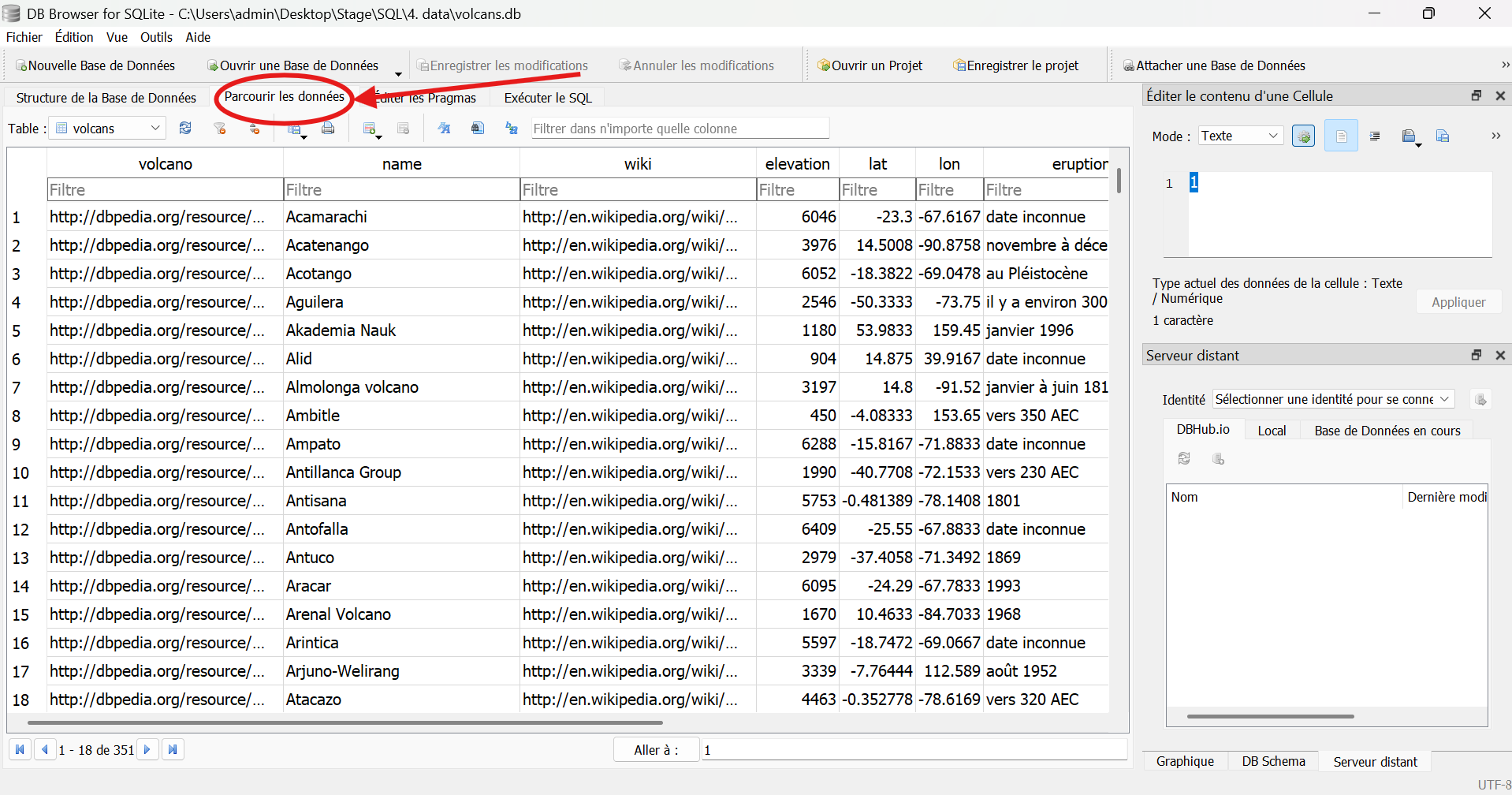 Tutoriel pour utiliser DB Browser (SQLite) — TP SQL — Jupyter Book